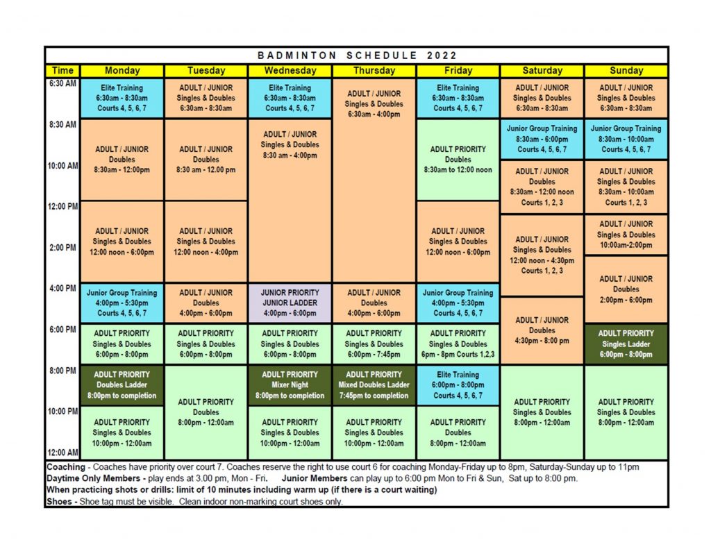 Badminton Court Rotating System